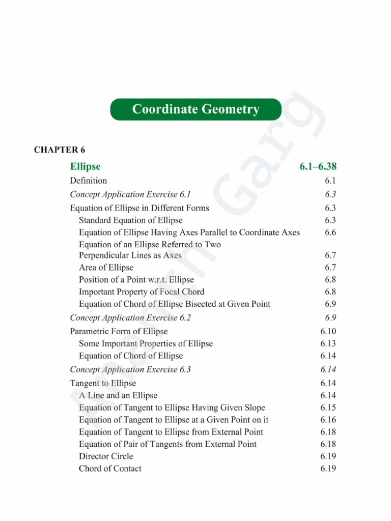 Ellipse Chapter | PDF