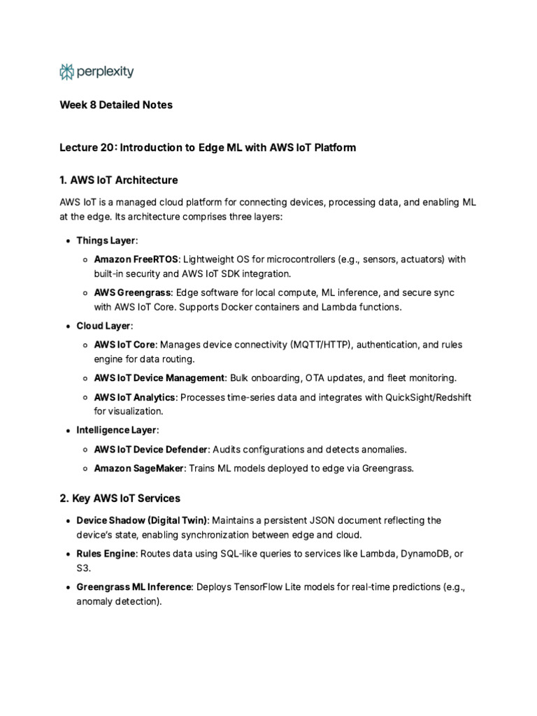 Week8 Nptel Short Notes | PDF | Internet Of Things | Amazon Web Services