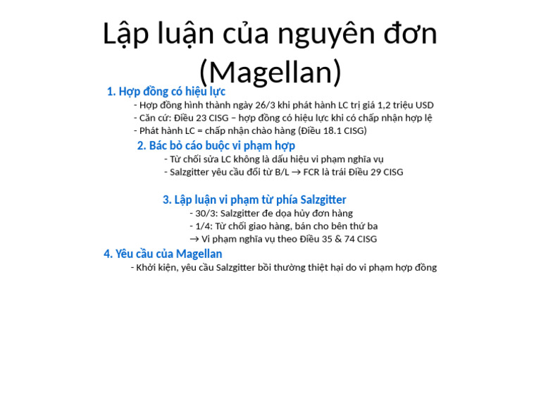 Luan Diem Cua Magellan | PDF