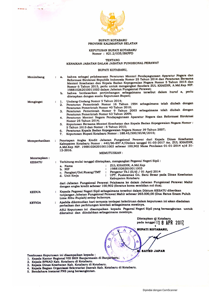 contoh jafung perawat mahir | PDF