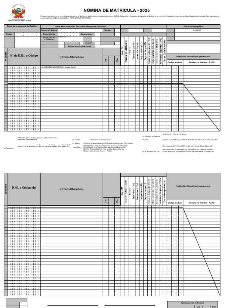 rptFormatoOficial 2° PRI | PDF