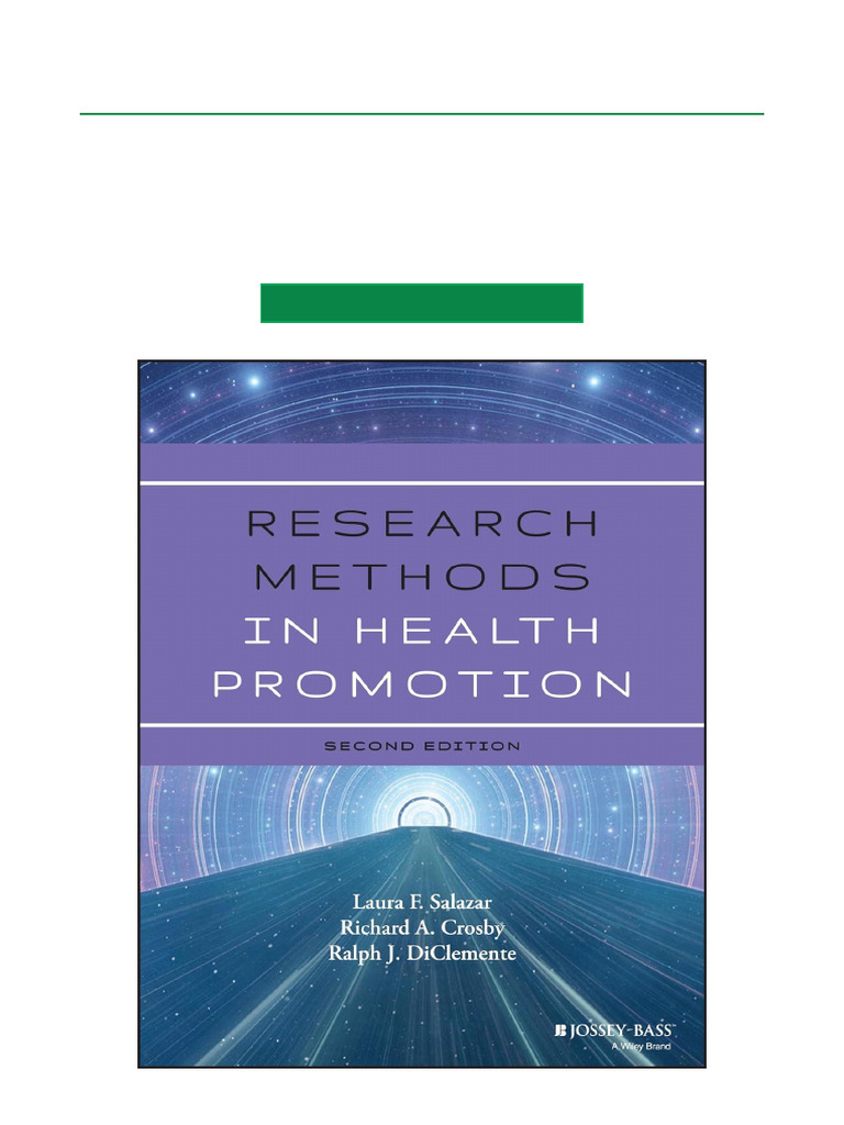 Download Research Methods in Health Promotion | PDF | Sampling ...