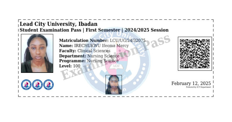 LCU Nursing Science Exam Pass 2024/2025 | PDF