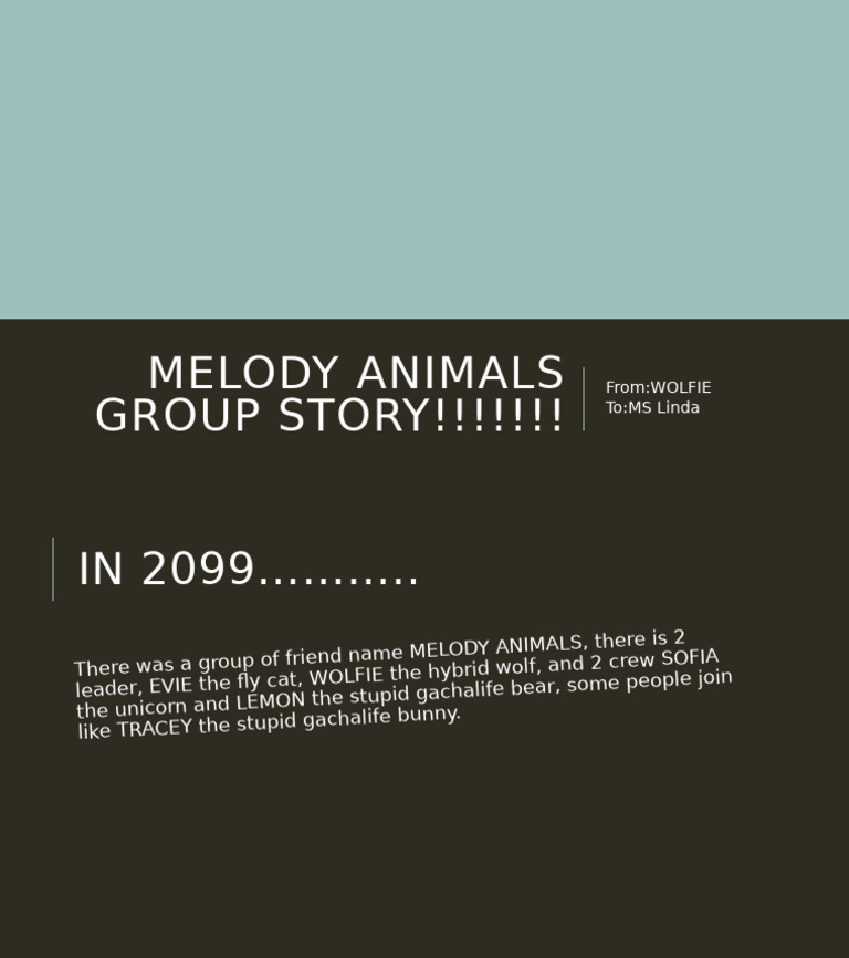 Melody Animals: A 2099 Adventure Story | PDF