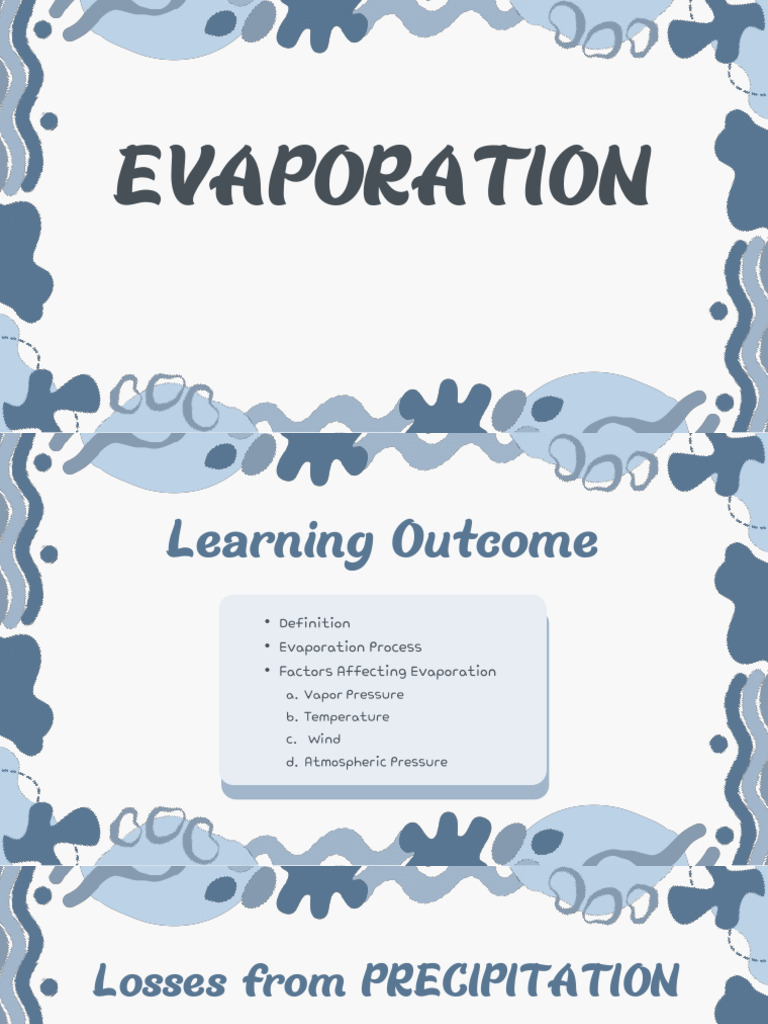 Evaporation | PDF