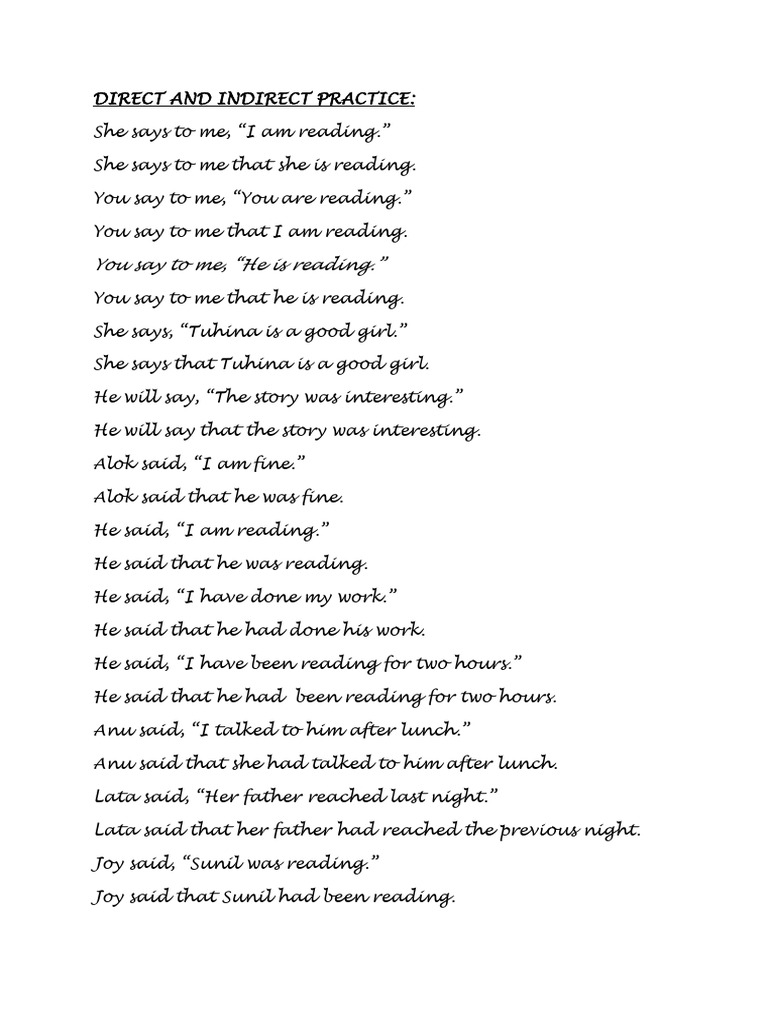 DIRECT AND INDIRECT PRACTICE | PDF