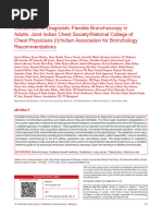 Pulmonology: Bronchoscopy Note | PDF | Pulmonology | Respiratory System