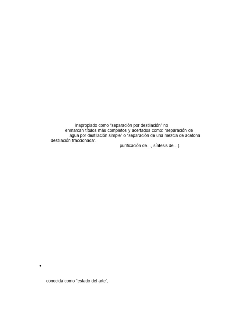 Guía Elaboración de Informes QO I | PDF | Experimentar | Laboratorios