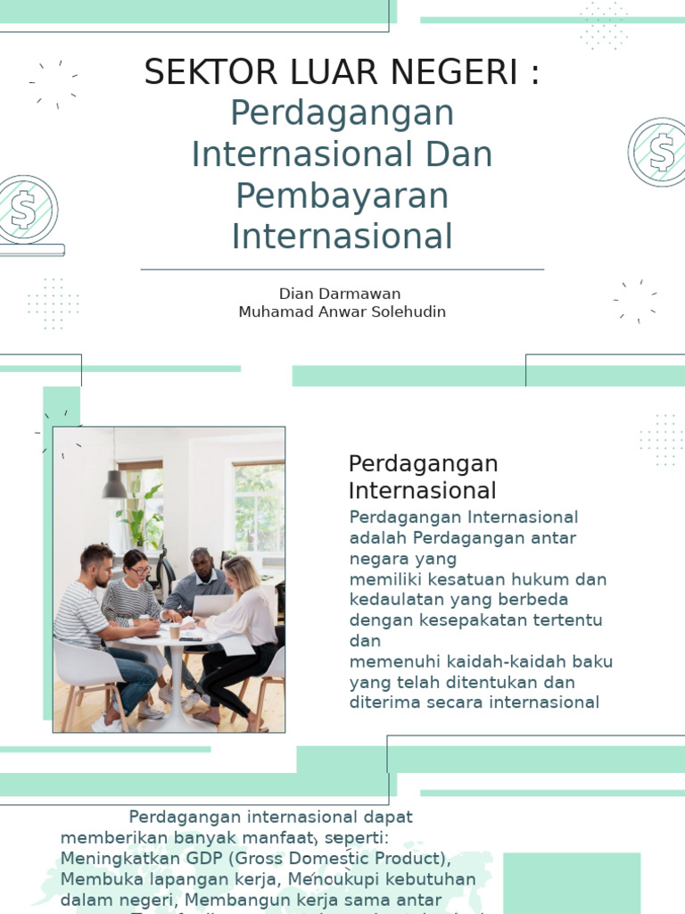 Sektor Luar Negeri Perdagangan Internasional Dan Pembayaran ...