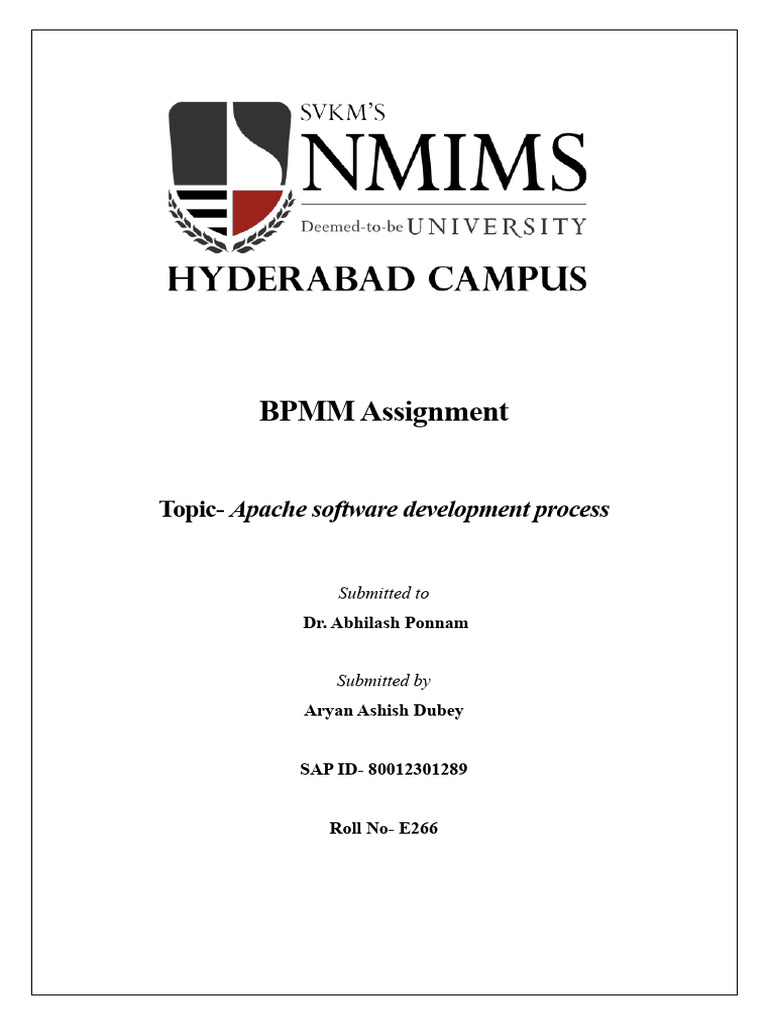 Aryan Dubey E266 - BPMM Assignment - Aryan Dubey | PDF | Software | Computing