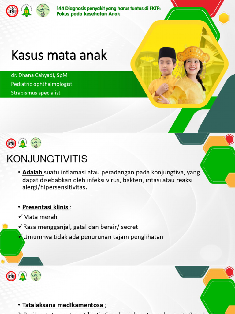 Penanganan Kasus Mata Anak oleh Dr. Dhana | PDF