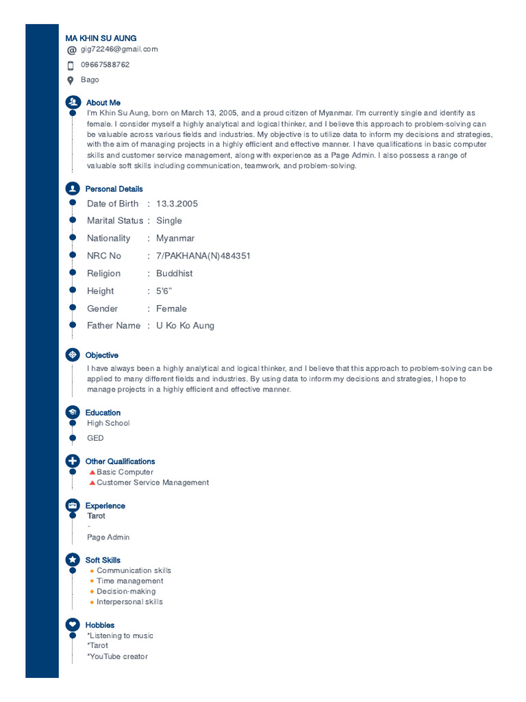 Ma Khin Su Aung | PDF