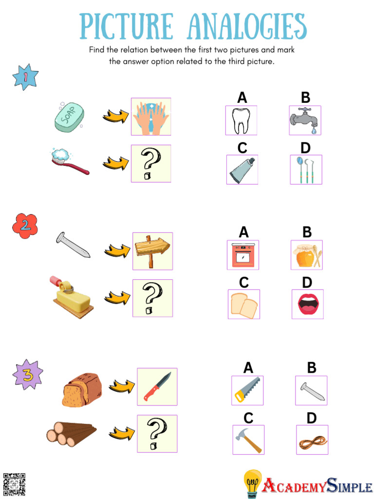 Picture Analogies 3 | PDF