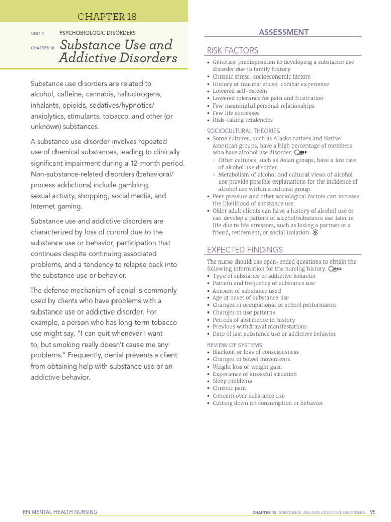 Substance Use and Addictive Disorders | PDF | Substance Abuse ...