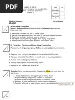 Pangungusap Na Pasalaysay at Patanong 2 1 | PDF