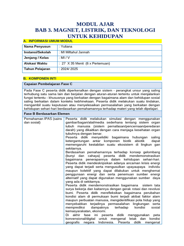 BAB 3 - MA IPAS Kls 5 | PDF