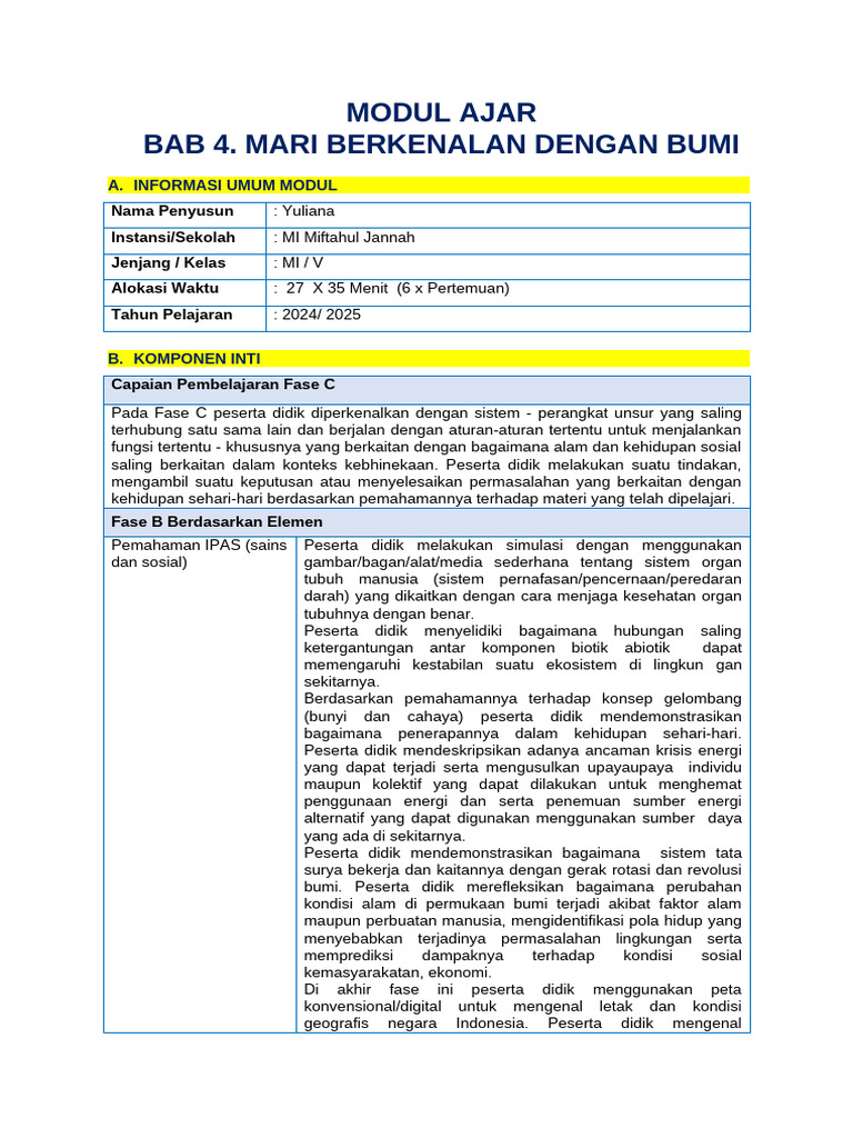 BAB 4 - MA IPAS Kls 5 | PDF