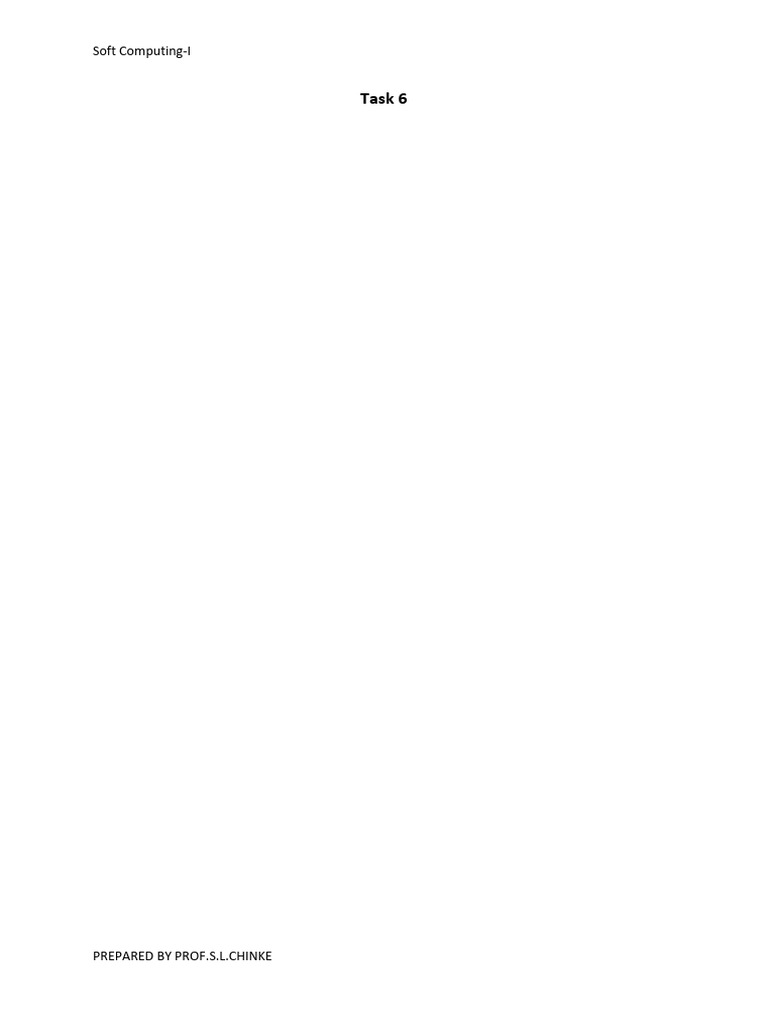 Task 6 - Soft Computing | PDF