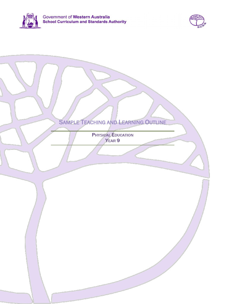 Physical Education Year 9 Sample Teaching and Learning Outline | PDF ...