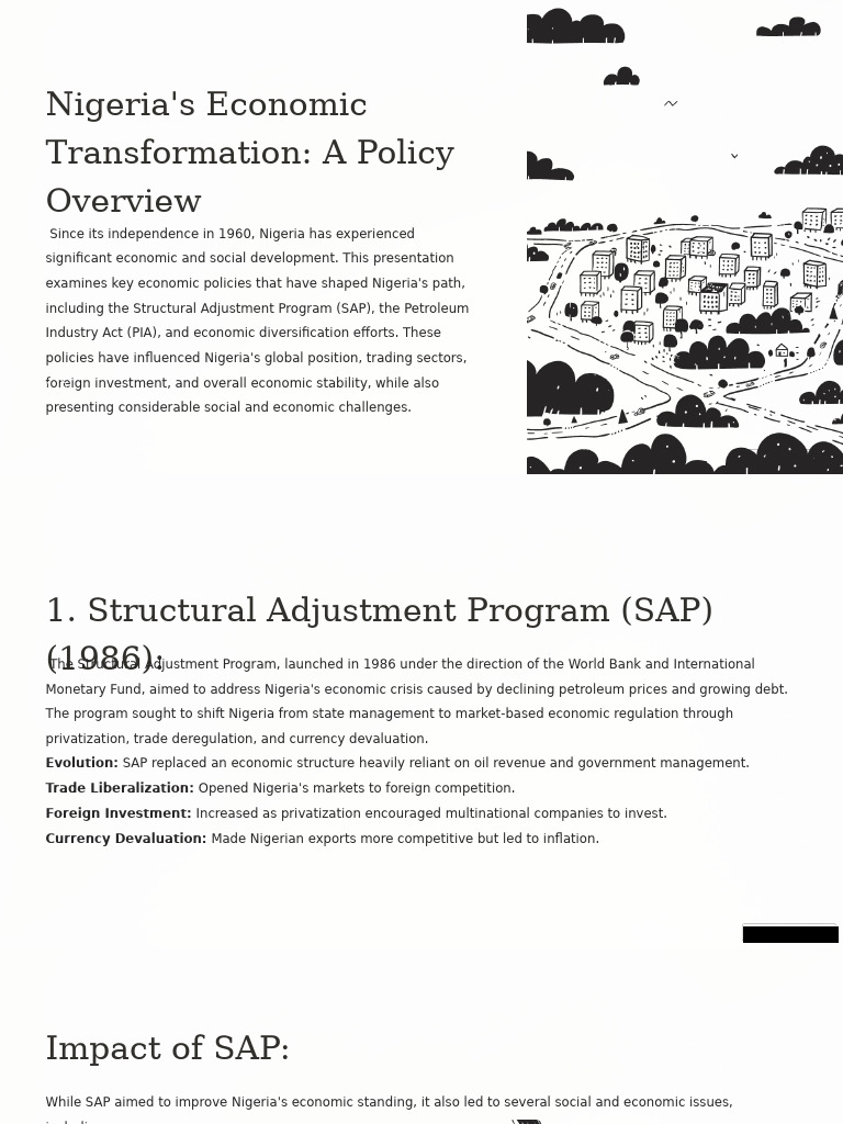 Nigerias Economic Transformation A Policy Overview | PDF | Structural ...