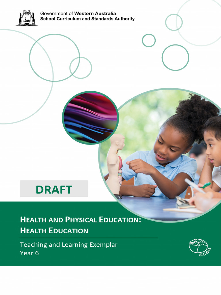 Health and Physical Education Health Education Year 6 Teaching and Learning Exemplar | PDF ...