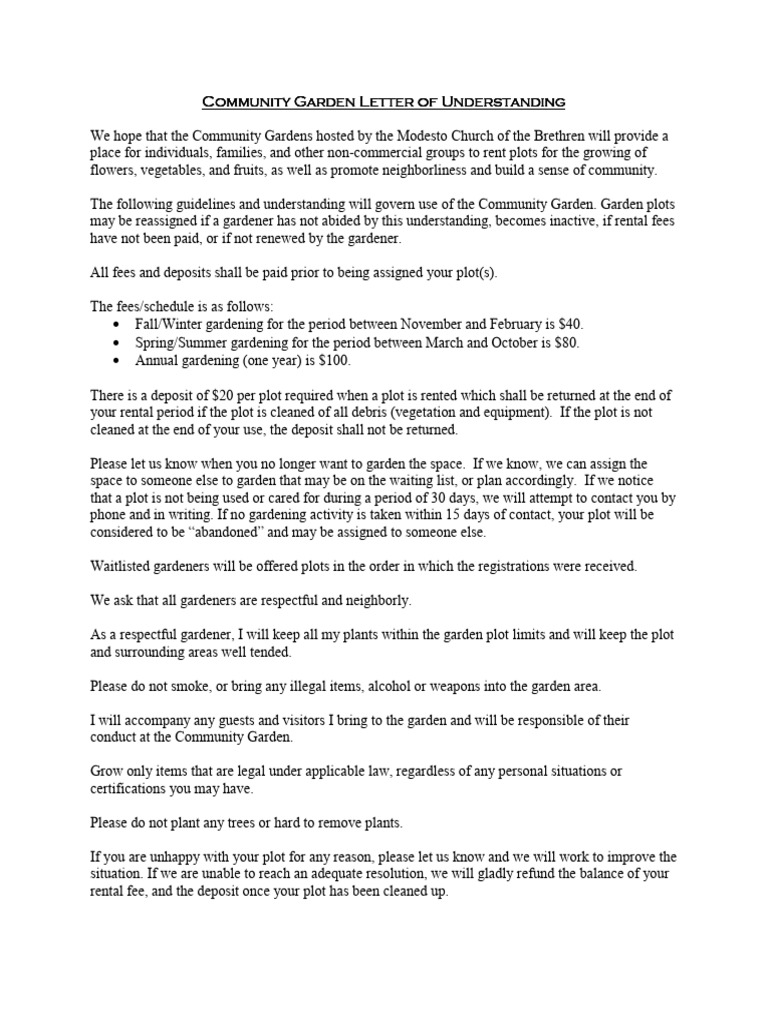 Community Garden Guidelines and Fees | PDF | Pesticide | Agriculture