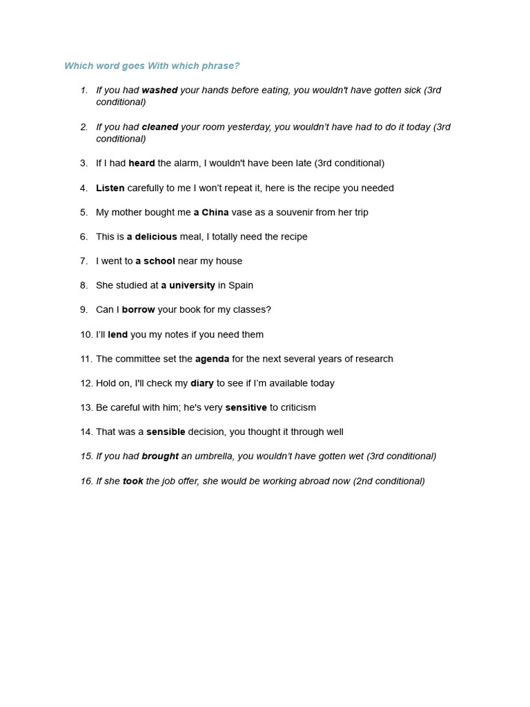 Words With Similar Meanings | PDF