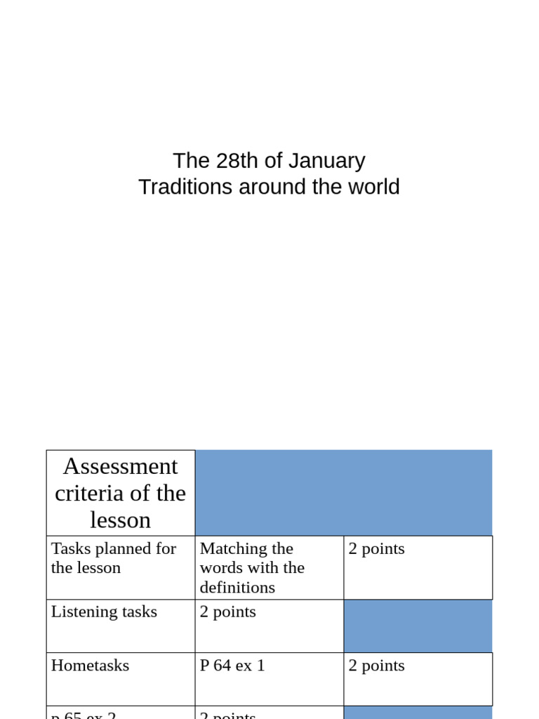 Lesson 6 Traditions and Language | PDF