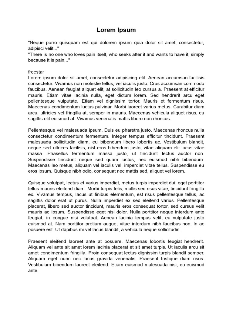 22 Paragraph of Lorem Ipsum | PDF