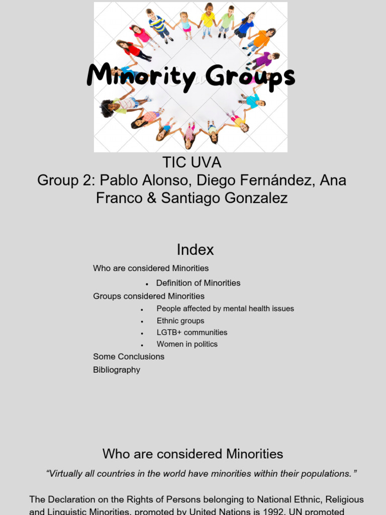 Understanding Minority Groups and Issues | PDF | Mental Disorder | Gender