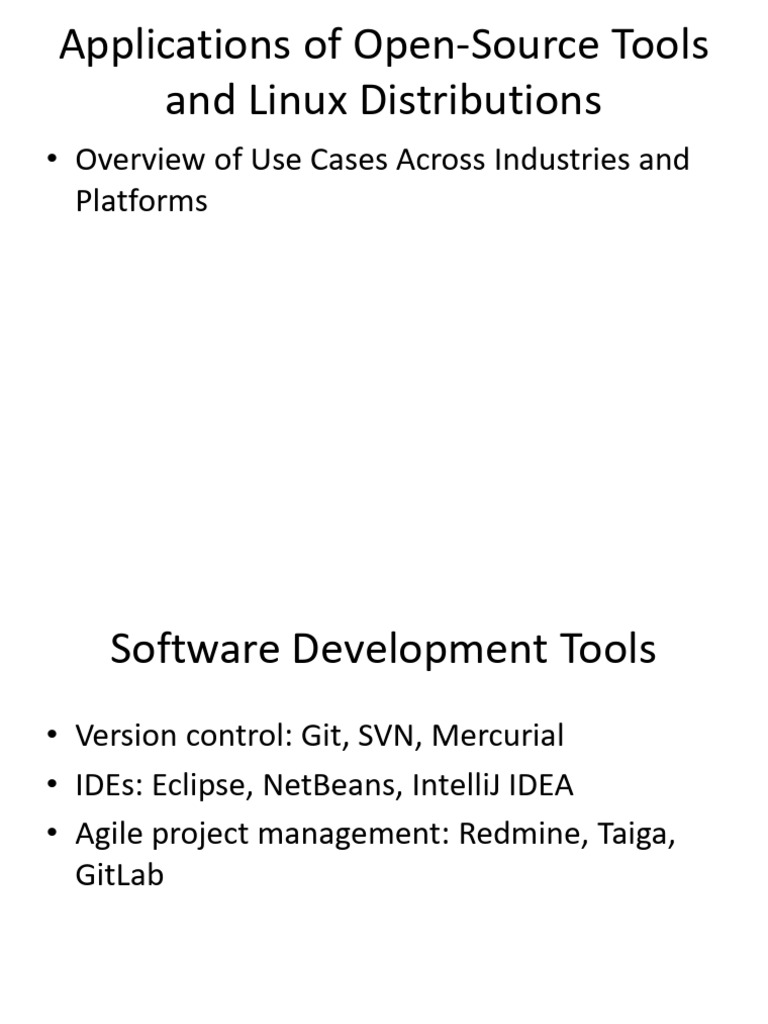 OpenSource_Tools_and_Linux_Applications | PDF
