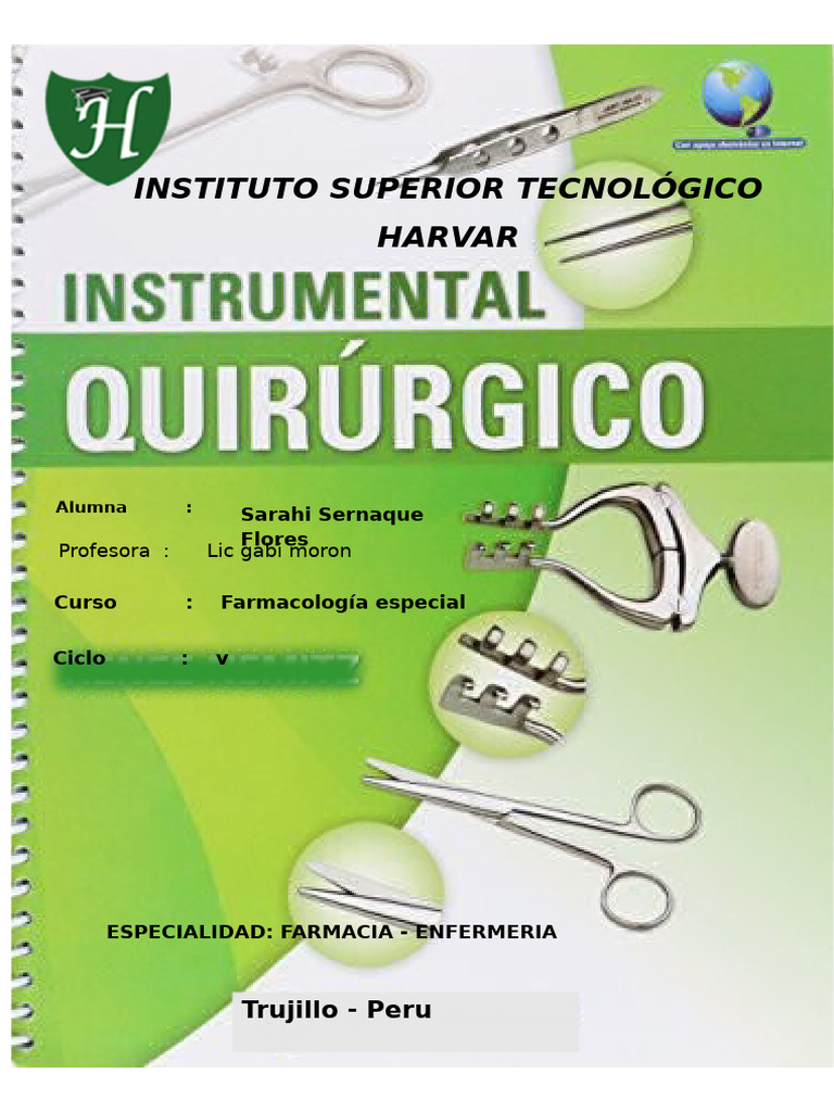 Caratula Instrumentos Quirurgicos | PDF