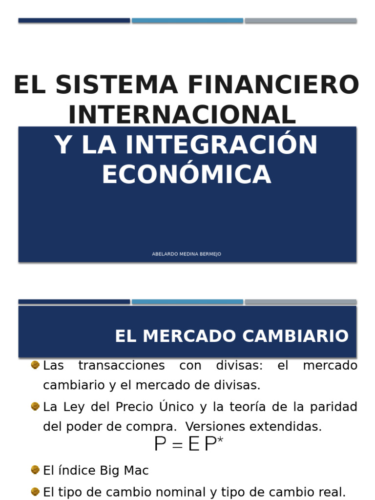 Unidad Iii El Sistema Financiero Internacional y La Integraci N Econ Mica | PDF | Tipo de cambio ...