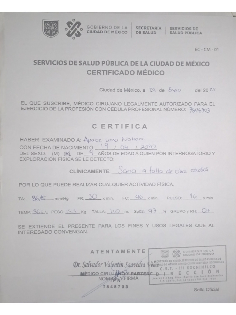 Certificado Medico - 20250224 - 1645 | PDF