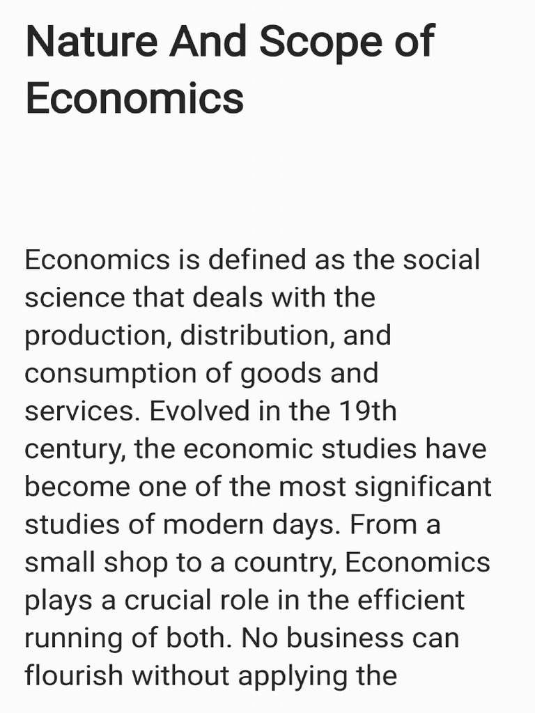 Nature and Scope of Economics_211108_212639 | PDF