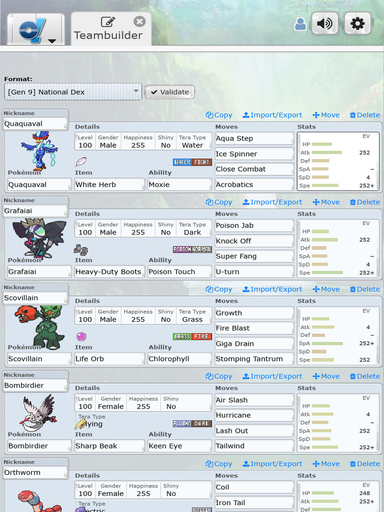 Teambuilder - Showdown! 11 | PDF | Pokémon