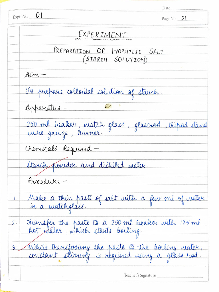 Class 12th Chemistry Practicals | PDF