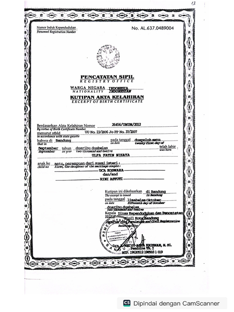 Ulfa Fatin 5 Mapel | PDF