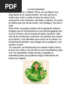 Cuento Sobre La Pachamama | PDF