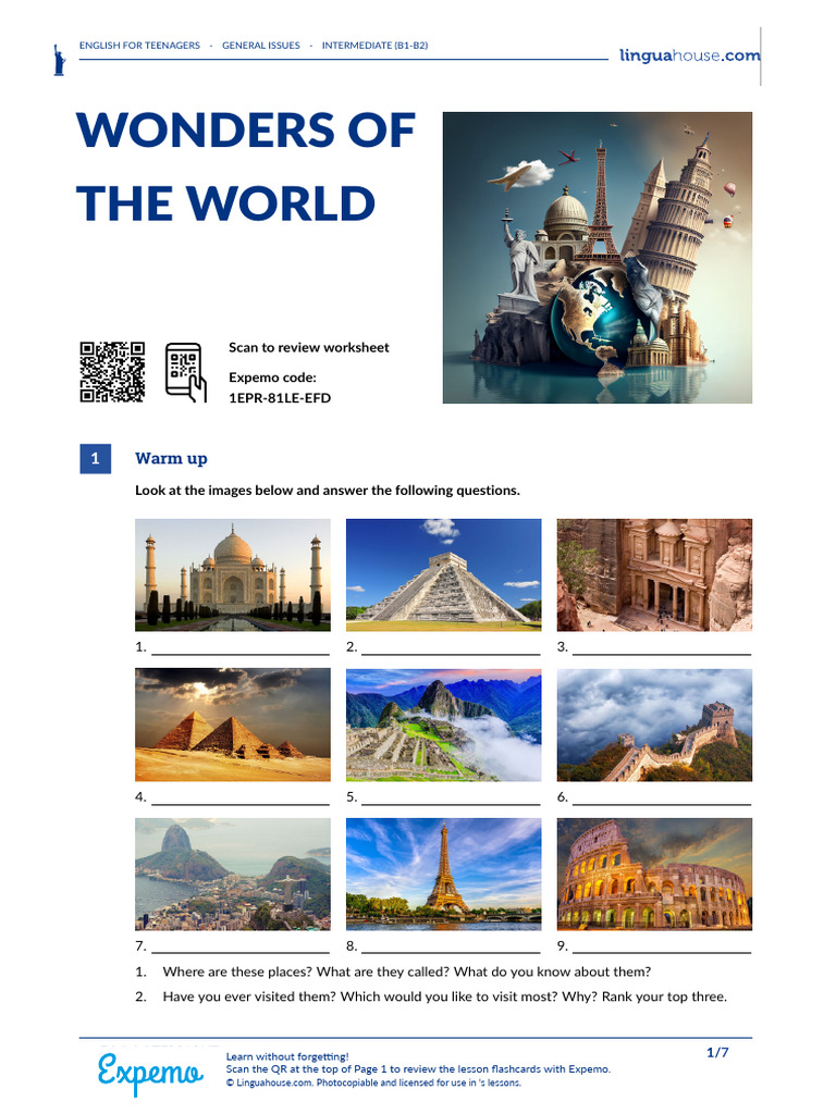 Wonders of the World for Teens | PDF