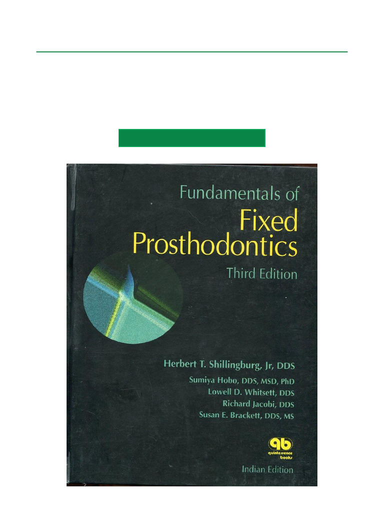 Download Fundamentals of Fixed Prosthodontics | PDF | Dentures ...