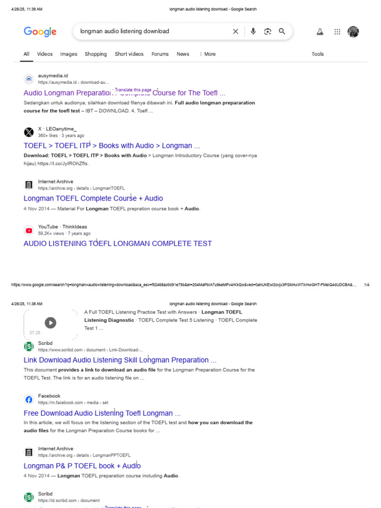 Longman Audio Listening Download - Google Search | PDF | Test Of ...