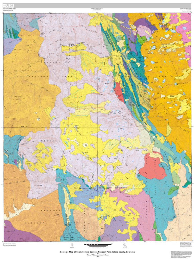 Geologic Map of Sequoia National Park | PDF