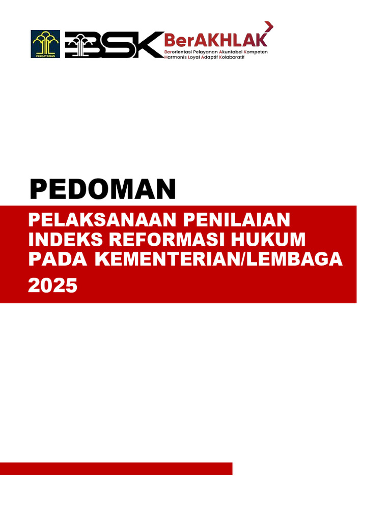 Pedoman IRH Kementerian Lembaga Tahun 2025 | PDF
