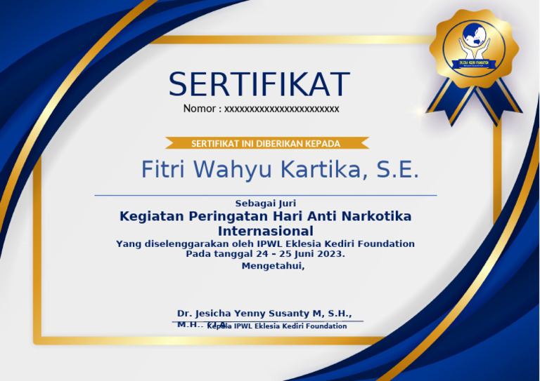 Sertifikat Juri | PDF
