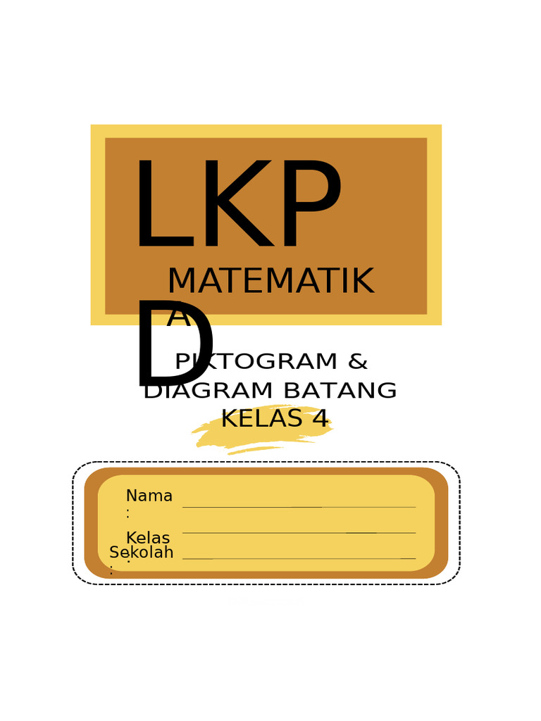 LKPD MTK 4 Piktogram Diagram Batang | PDF