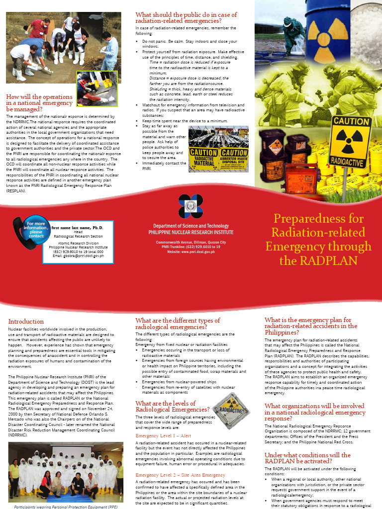 RADPLAN: Philippines Radiation Emergency Preparedness | PDF ...