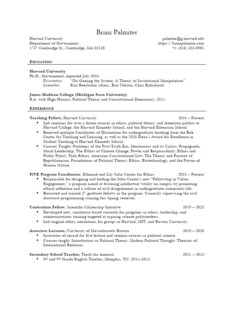 Ianpalmiter-05 6 24 | PDF | Liberal Arts Education