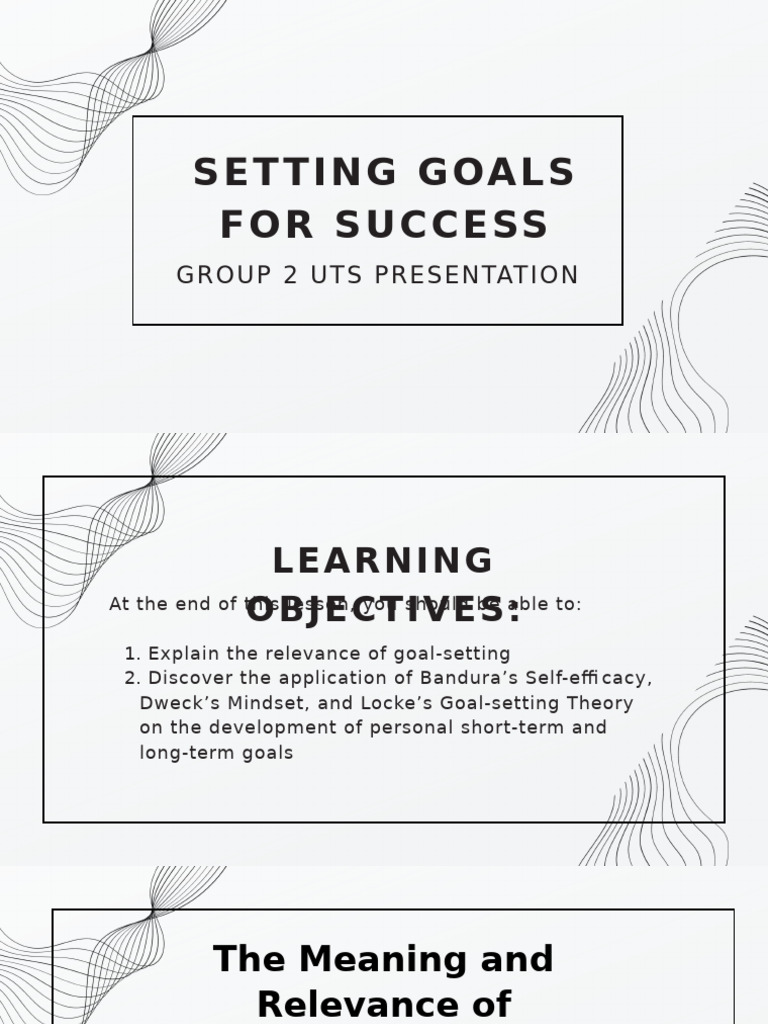 Goals For Success g2 Final | PDF | Goal | Goal Setting
