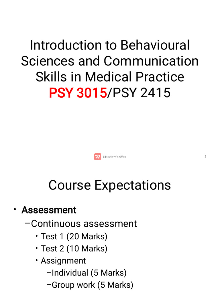 0.introduction To Behavioural Sciences in Medical Practice | PDF | Mind | Science